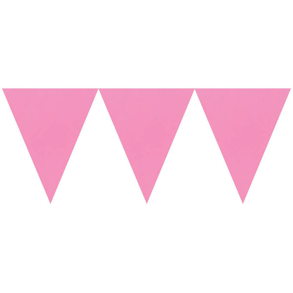 15' New Pink Pennant Banner – US Novelty