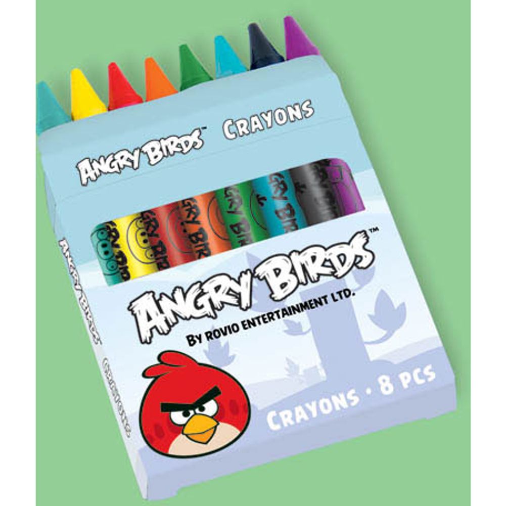 Angry Birds Crayons (8pc) – US Novelty