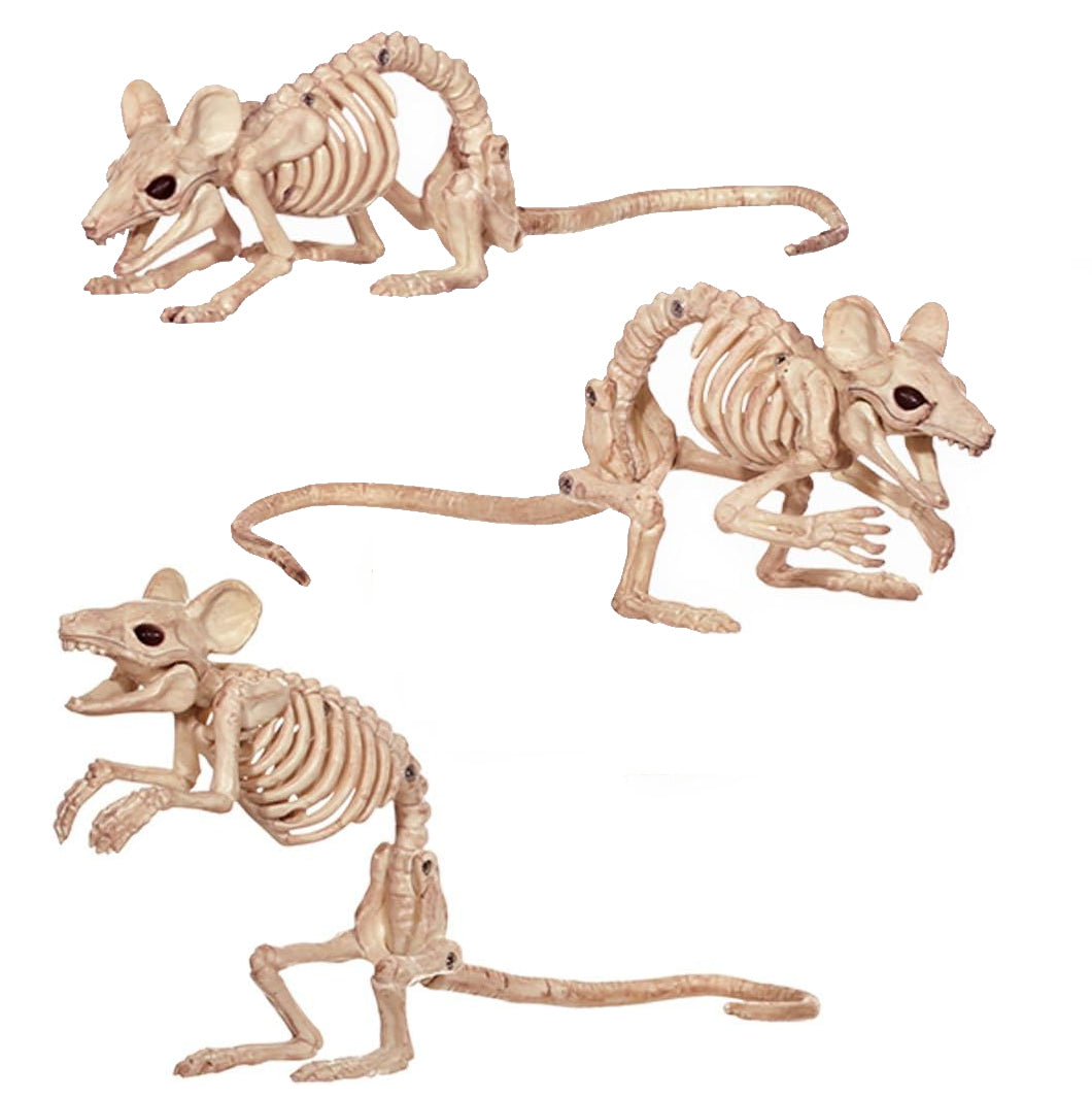 Skeleton Mice Assortement (3ct), 5" – US Novelty