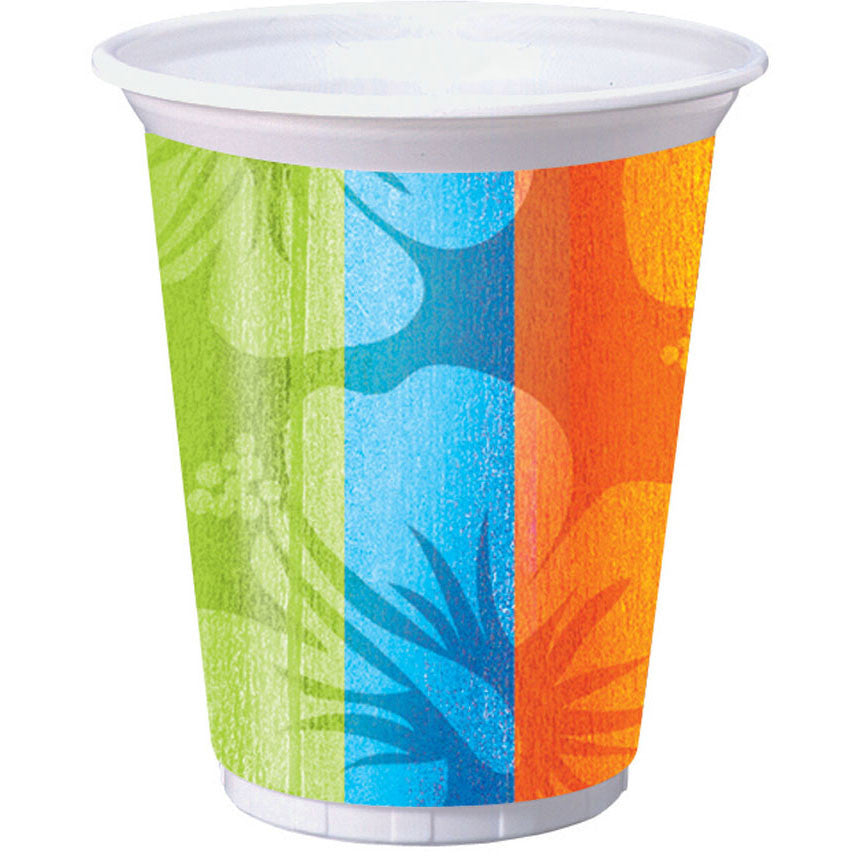 Aloha Summer 16oz Plastic Cups (8ct) – US Novelty