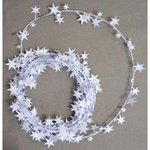 Star Wire Garland White - 18' – US Novelty