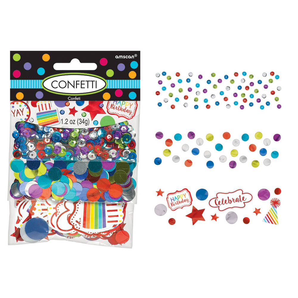 Rainbow Colors Confetti Pack – US Novelty
