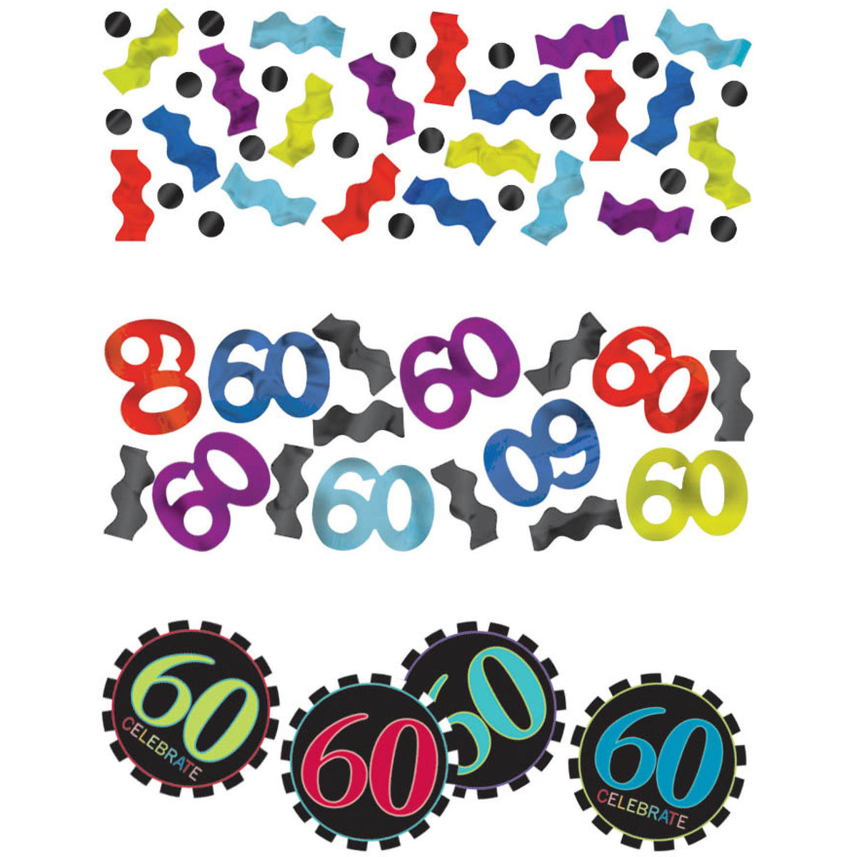 60 Celebrate Confetti Pack – US Novelty