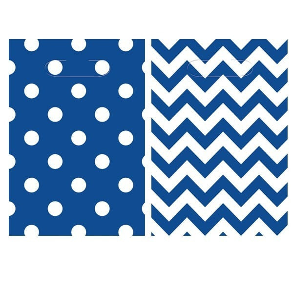 Royal Blue And White Polka Dot Background
