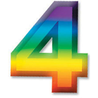 Number 4 Cutout US Novelty number-4-cutout-us-novelty