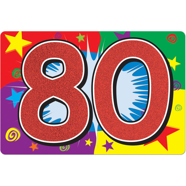 80 Sign Cutout – US Novelty