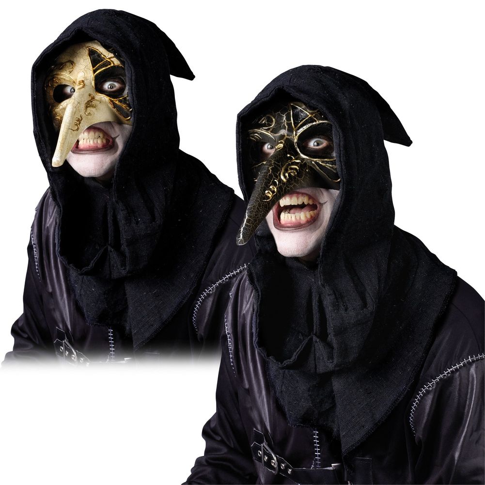 Venetian Raven Mask - Bone – US Novelty