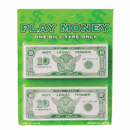 $10 Play Money – US Novelty