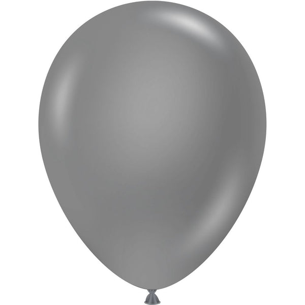 Tuftex 5" Metallic Silver Latex Balloons (50ct) – US Novelty